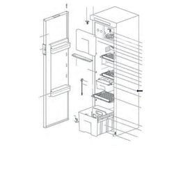Thetford Abdeckung zu Schieberfach f&uuml;r K&uuml;hlschrank N3141/N3142 (Nr. 69111808)