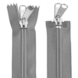 Coats Opti 2-Wege-Zeltrei&szlig;verschluss grau, 240 cm