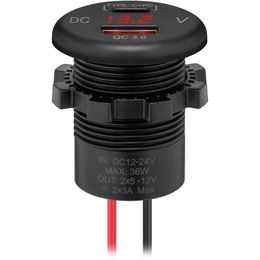 wentronic Power-USB-Steckdose 12/24 Volt, 18 Watt