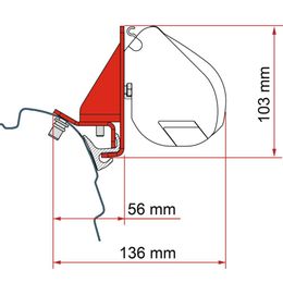 Fiamma Kit Combi Rail Bracket - Brandrup f&uuml;r F35 pro