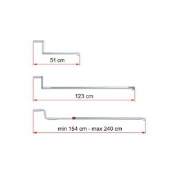 Fiamma Markisenkurbel Short L&auml;nge 51 cm (Nr. 01756B01A)