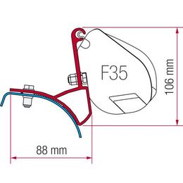 Fiamma Adapter F35 f&uuml;r Renault Traffic / Opel Viano