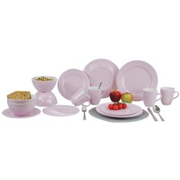 Gimex Geschirrset Royal rosa, 16-teilig