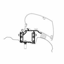 Thule Dachadapter-Set f&uuml;r VW Crafter ab 2017, Omnistor Serie 6200/6300