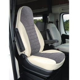 carbest Schonbezug beige/grau, f&uuml;r Fiat Ducato ab 2007