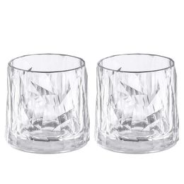 Koziol Trinkglas Club No. 2 Superglas 250 ml, 2er-Set