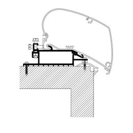 Thule Rooftop-Adapter f&uuml;r Omnistor Dachmarkisen