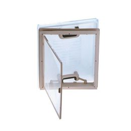 MPK Dachhaube Modell 46 mit Klapprahmen, grau (400 x 400 mm)