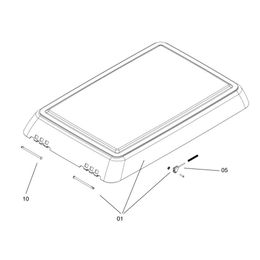 Dometic Midi Heki Style Glasrahmen komplett (Nr. BG3280)
