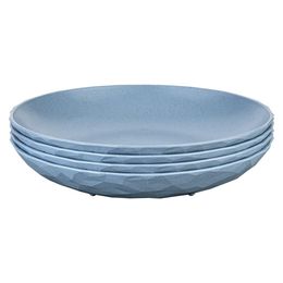 Koziol Tiefe Teller CLUB PLATE 220 4er Set, blau