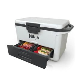 Ninja K&uuml;hlbox mit Trockenzone FrostVault 47 L, wolkenwei&szlig; (FB151EUWH)