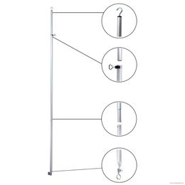 Alu Dachhakenstange 32 mm, 170-260 cm