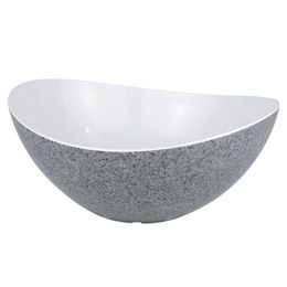 Gimex Salatsch&uuml;ssel Solid Line, granitgrau/wei&szlig;