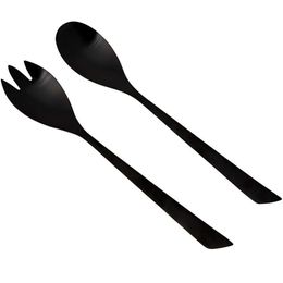 Bo-Camp Salatbesteck Elegant schwarz, 2-tlg.
