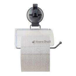 Eurotrail Toilettenpapierhalter mit Saugnapf, anthrazit