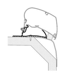 Thule Markisenadapter f&uuml;r Dachmarkise Omnistor, Laika Evocip