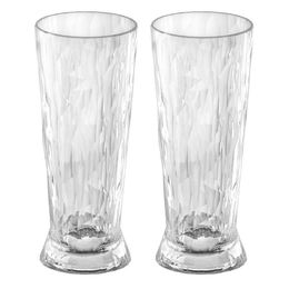 Koziol Glasserie Superglas CLUB Bierglas 300 ml, 2er-Set, Club No. 10