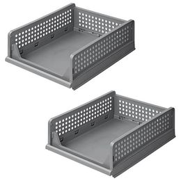 ProPlus K&uuml;chenregal-Organizer 2-lagig, stapelbar Farbe grau