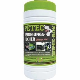 Petec Reinigungst&uuml;cher Wipes-Box, Inhalt 120 T&uuml;cher