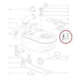 Thetford Bel&uuml;ftungsknopf zu Abwassertank C220