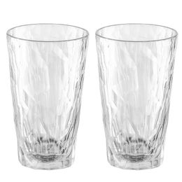 Koziol Trinkglas Club No. 6 Superglas 300 ml, 2er-Set