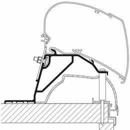 Thule Roof-Adapter f&uuml;r Hobby Wohnwagen ab 2024, Omnistor Serie 6 und 9
