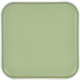 Brunner Essteller eckig Dolomit 25 x 25 cm Farbe gr&uuml;n