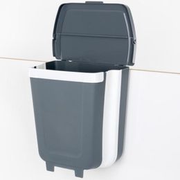 Camp4 faltbarer M&uuml;lleimer mit Deckel zum Einh&auml;ngen, 8 Liter