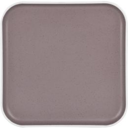 Brunner Essteller eckig Dolomit 25 x 25 cm Farbe rose