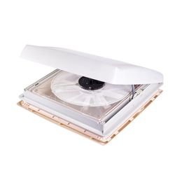 Thule Omnivent Milchglas mit Ventilator, 400 x 400 mm