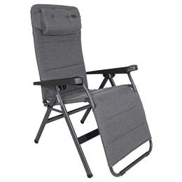 Crespo Liegestuhl Tex-Supreme Alu, grau