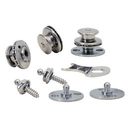 Hindermann LOXX Druckknopf Set, 5 St&uuml;ck schraub-und klebbar