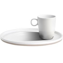 Brunner Espressoset Odette, wei&szlig;/grau