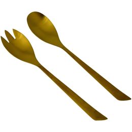 Bo-Camp Salatbesteck Elegant gold, 2-tlg.