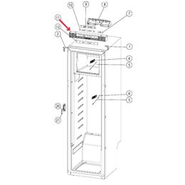 Thetford Geh&auml;use Bedienpanel zu K&uuml;hlschrank T2152 (Nr. 692804)