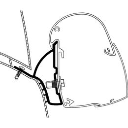 Thule Adapter f&uuml;r Hymer Car 302, Omnistor 5102