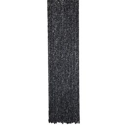 carbest Chenille-Flauschvorhang schwarz/grau, 56 x 205 cm