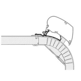 Thule Markisenadapter f&uuml;r Dachmarkise Omnistor, Laika Kreos