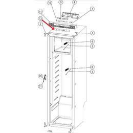 Thetford Geh&auml;usesticker Bedienpanel zu K&uuml;hlschrank T2152 (Nr. 692805)