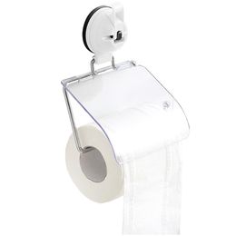 Eurotrail Toilettenpapierhalter mit Saugnapf, wei&szlig;