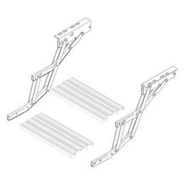 Thule Schere rechts Omnistep 12 V double alu (Nr. 1500600419)