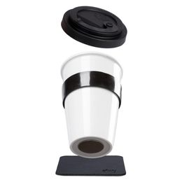 Silwy Magnet-Porzellan-Kaffeebecher TO-GO-CUP 350 ml
