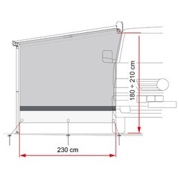 Fiamma Seitenwand Sun View Side Van F43van