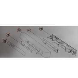 Thetford Halter Bedienteil bei T&uuml;r flach f&uuml;r K&uuml;hlschrank (Nr. 690806)