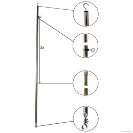 DWT Dachhakenstange Stahl 28 x 1 mm, 170-300 cm