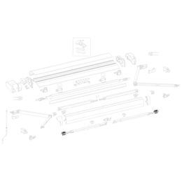 Thule St&uuml;tzfu&szlig;-Befestigung-Satz Front f&uuml;r Omnistor 6300 (Nr. 1500603343)