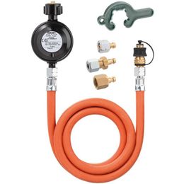 GOK Gasregler-Schlauchleitung-Set ohne Manometer, 50 mbar
