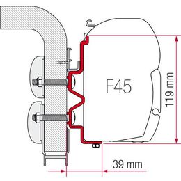 Fiamma Adapter Hymercamp F45, 4 m