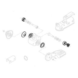 Alko AL-KO Dichtungen 5 Stk. inkl. Druckfeder für AKS 1300 (Nr. 246340)