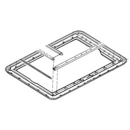 Dometic Heki 1 Innenrahmen ohne Anbauteile - cremewei&szlig;
